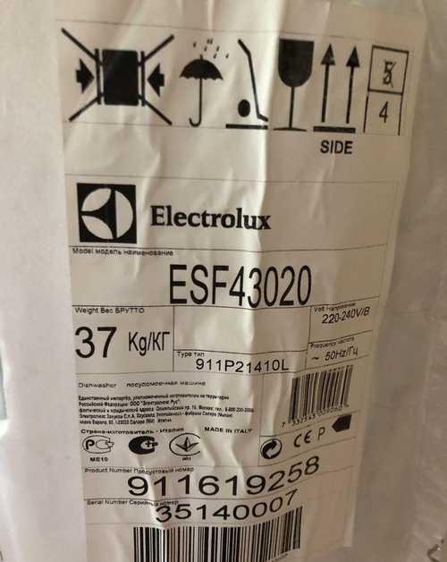 Посудомоечная машина Electrolux ESF 43020