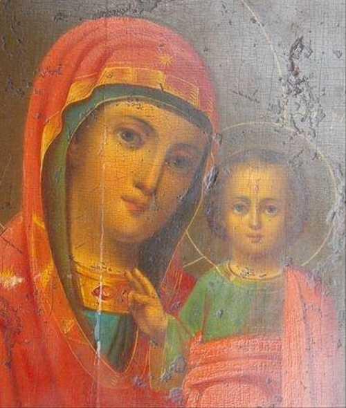 Икона - Казанская Б.М. 18-19 век. Оригинал