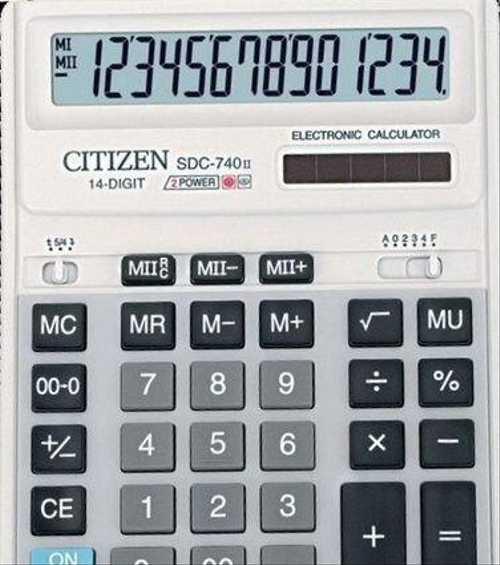Калькулятор citizen SDC-740II - Бухгалтерский