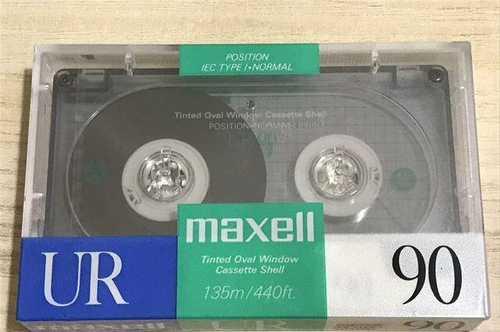 Аудиокассета Maxell UR90 1988 год новая