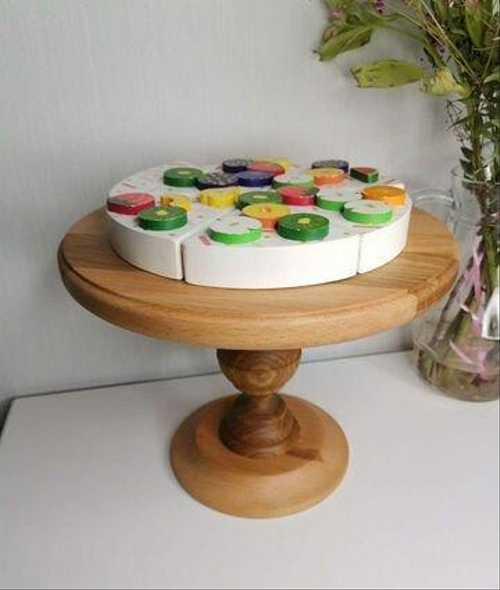 Тортовница деревянная тортница подставка для торта