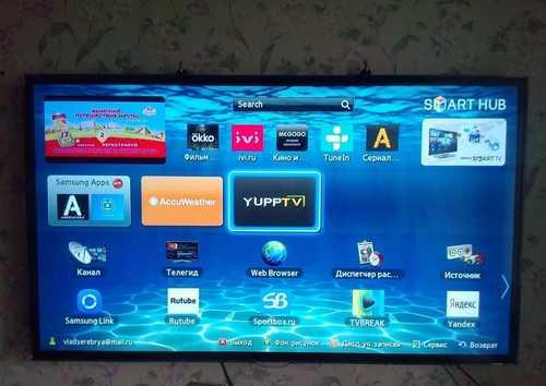 Большой 102см ультратонкий Samsung SmartTV FullHD