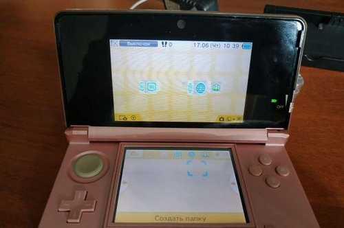Nintendo 3ds Pink + Игра