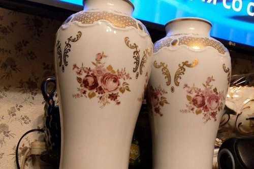 Фарфоровые вазы Германия Wallendorf