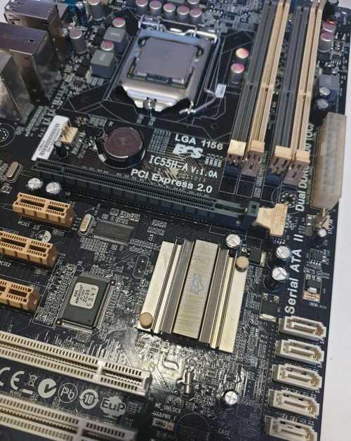 Комплект Материнская плата 1156 IC55H-A + Xeon X34