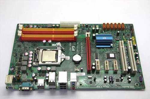 Мат. плата S-1156 ECS IC55H + Процессор Intel i5
