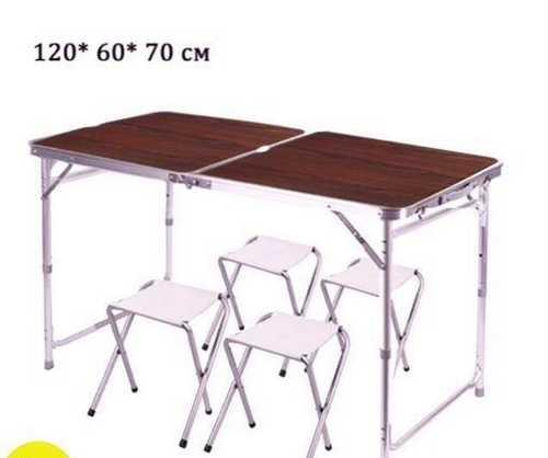 Кемпинговый столик 120х60 и стулья