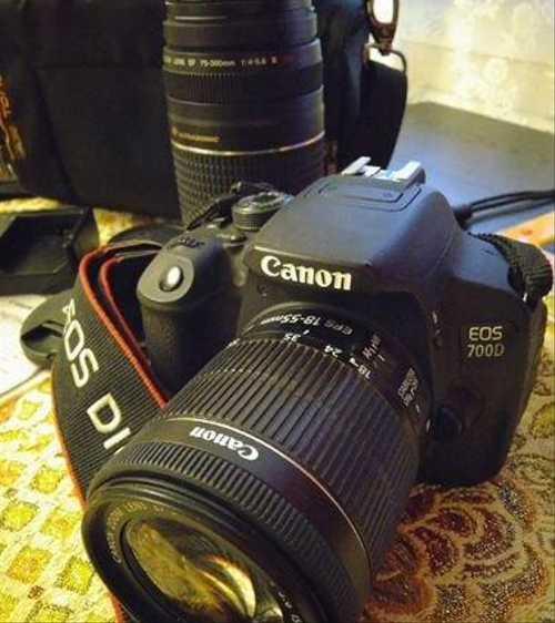 Фотоаппарат Cannon EOS 700D Kit (пробег 1.7к)
