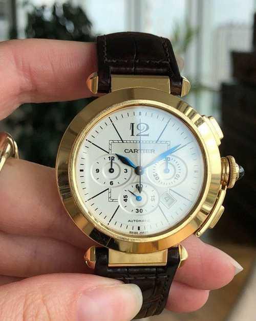 Cartier Pasha Chronograph Date Oversize Gold