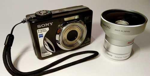 Фотоаппарат Sony Cyber-shot DSC-W17 + доп.объектив