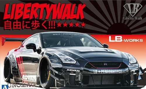 1:24 Сборная модель Nissan Gt-r R35 LB Works type