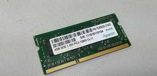 Sodimm 4GB DDR3L 1600MHz Apacer