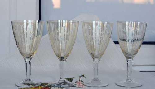 Бокалы стеклянные для шампанского/белого вина