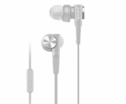 Вставные наушники Sony MDR-XB55AP white