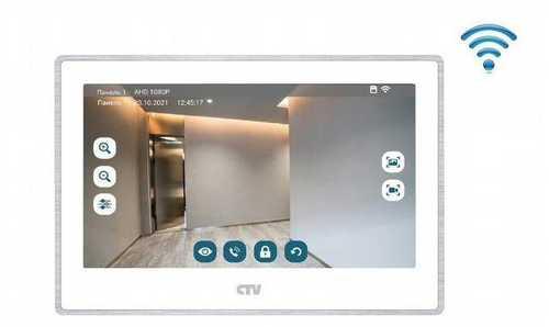 CTV-M5702 Монитор видеодомофона с Wifi (Белый)