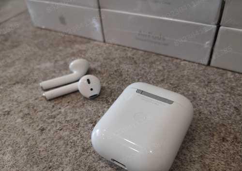Airpods 2 white and black новые люкс