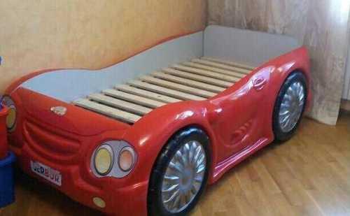 Детская кровать с матрасом "Машина" Gerbor