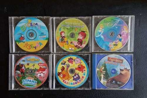 Компьютерные диски с развивающими играми для детей