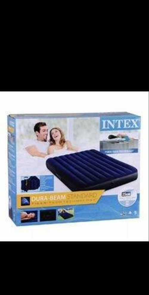 Надувной матрас кровать Intex