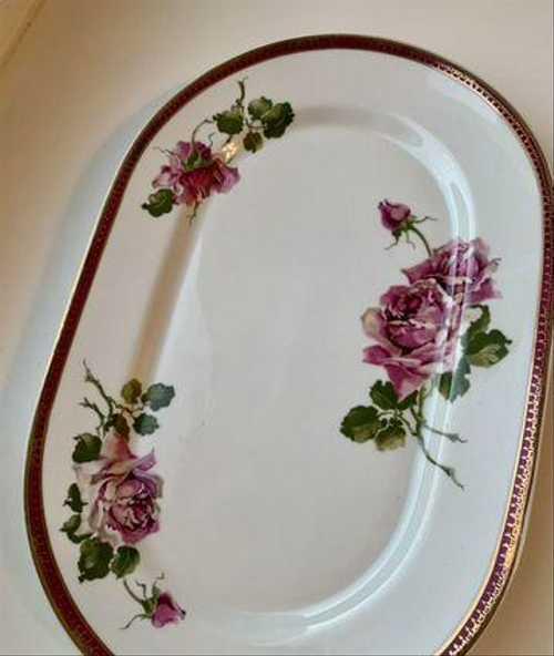 Блюдо винтажное Porcelana