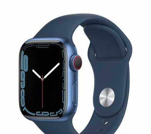 Apple Watch 7 41mm Blue Aluminum Sport Band