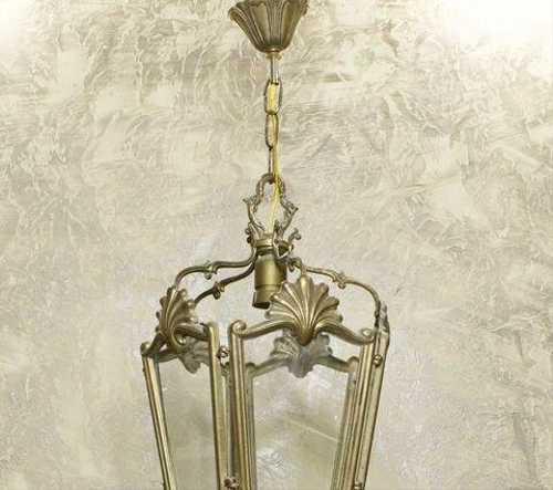 Старинная люстра на одну лампу. Арт. 15733