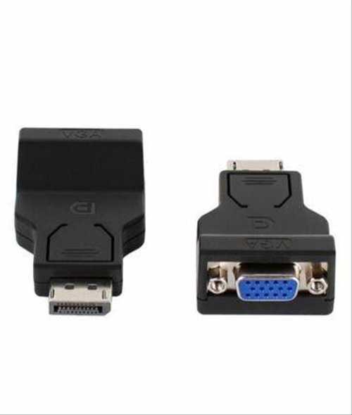 Переходник DisplayPort (M) - VGA (F), чёрный (H38)