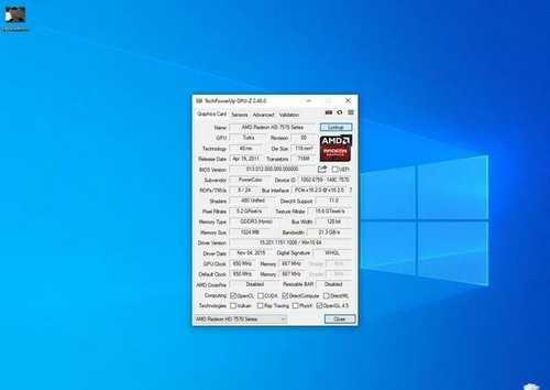 Видеокарта AMD Radeon HD7570