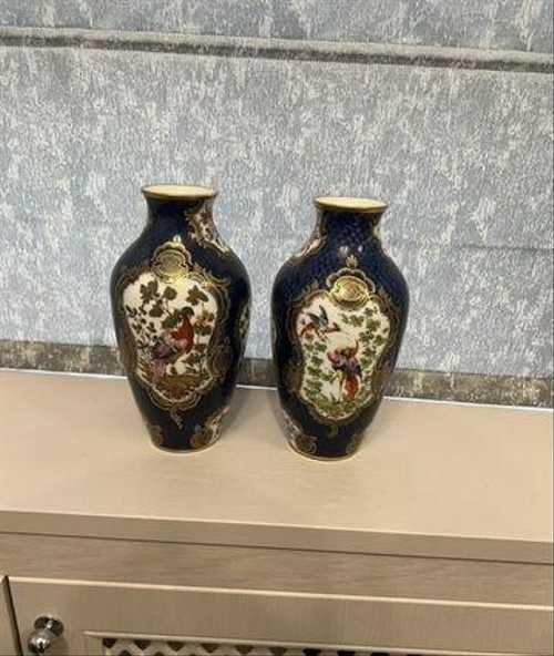 Антикварные вазы 19 век. Samson Paris. Worcester s