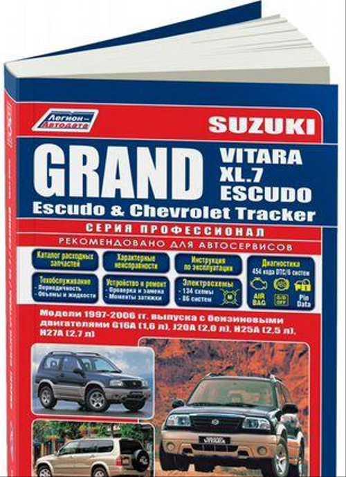 Suzuki Grand Vitara / XL-7 / Escudo, Chevrolet Tracker, Mazda Levante 1997-2006 года выпуска с бензиновыми двигателями