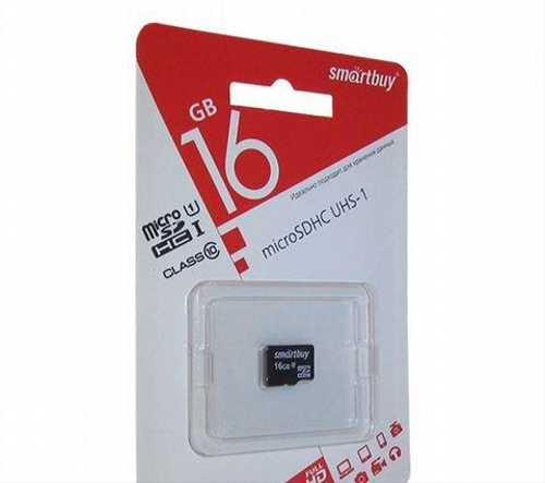 MicroSD 16GB Smart Buy Class 10 UHS-I без адапте