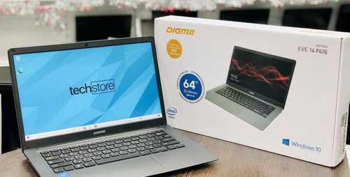 Новый Digma 14’/FHD IPS/4Ядра/128SSD/Гарантия