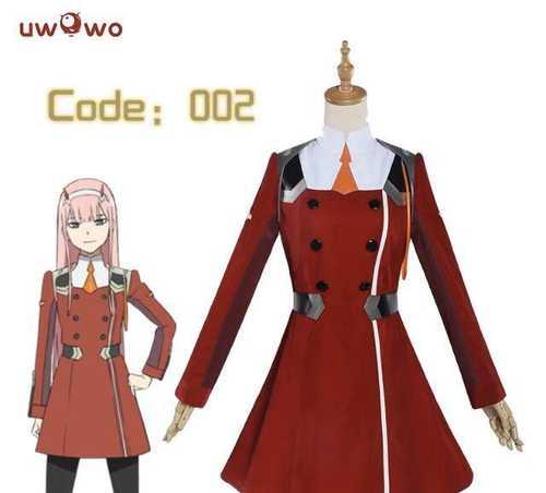Косплей костюм Zero Two. Зеро ту