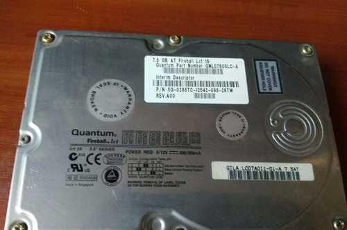 Жесткий диск HDD quantum 7.5GB