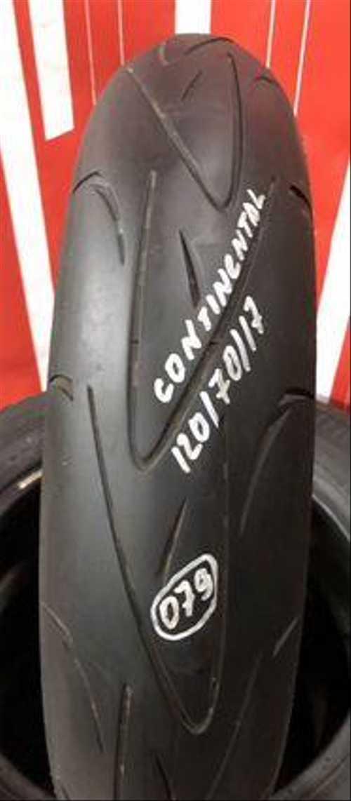 Мотошина 120/70 R17 б/у Continental (79)