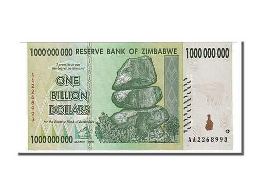 1 000 000 000 долларов - Зимбабве - 1 миллиард