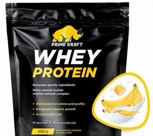 Протеин Prime Kraft Whey protein 500 г банановый