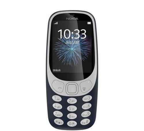 Телефон Nokia 3310 (2017) Dual Sim Dark Blue (Сини