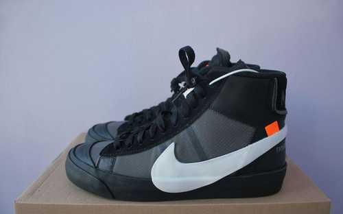 Черные кроссовки Nike Blazer Mid Off-White Black