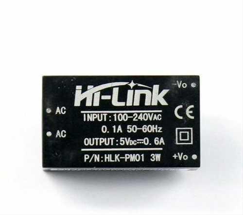 Трансформатор напряжения AC-DC 5 В HLK-PM01