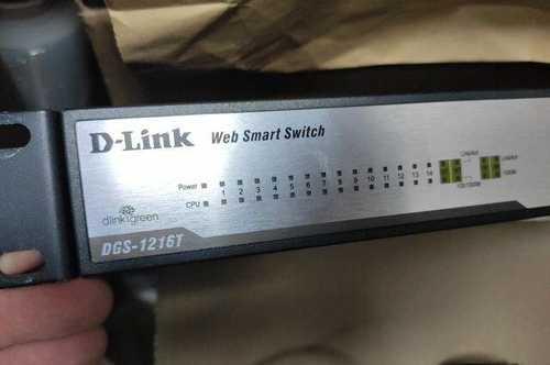 Гигабитный свич D-link web smart switch dgs-1216t