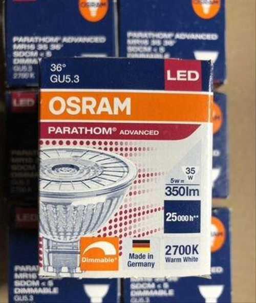 Osram m16 лампы для встраиваемых светильников, под