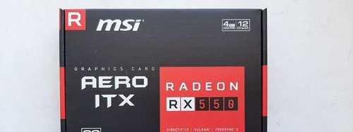 Видеокарта MSI Radeon RX 550 Aero ITX 4GB OC