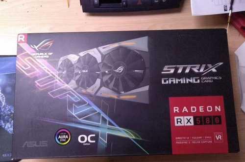Видеокарта asus Strix RX580 8Gb