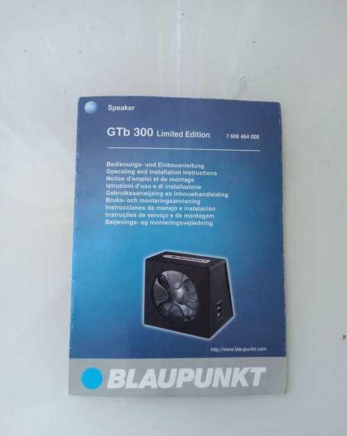 Автомобильный сабвуфер Blaupunkt GTb LE
