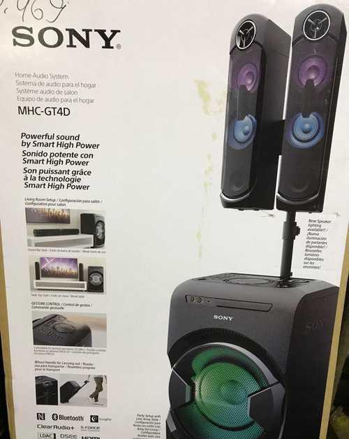 Музыкальный центр sony MHC-GT4D