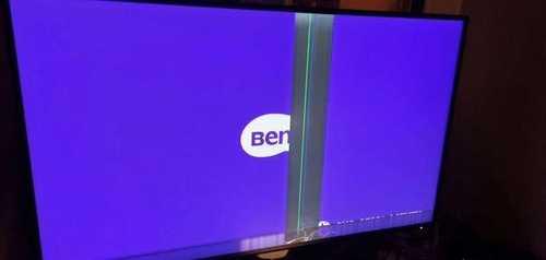 Монитор BenQ EW2770 с разбитой матрицей