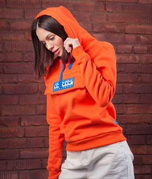 Толстовка М65 streetwear женская, orange