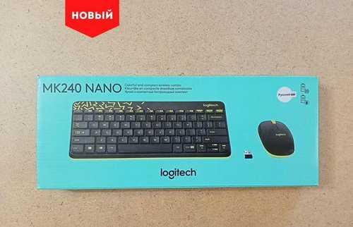 Комплект клавиатура + мышь Logitech MK240 Nano