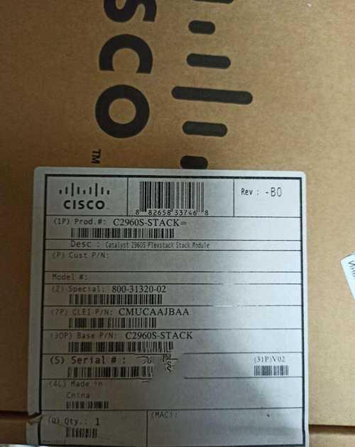 Модуль Cisco C2960S Stack